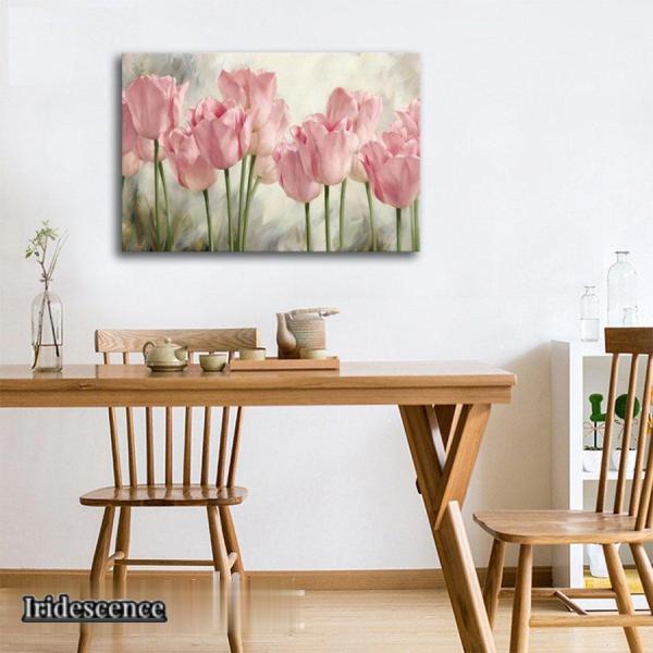 絵画 インテリア 絵　アートフレーム　植物 花　ハナ　チューリップ 40×60cm　現代絵画　壁掛け 壁絵　おしゃれ　インテリアアート　玄関 リビング  アートパネル リビング プレゼント モダン アートフレーム おしゃれ 飾る