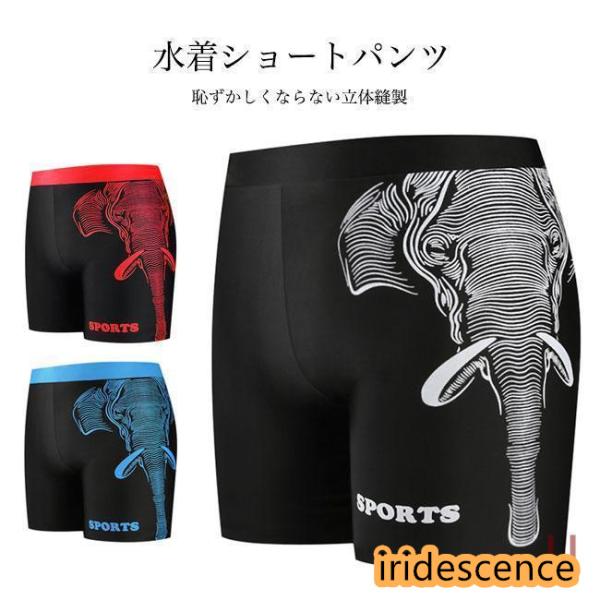 水泳パンツ メンズ ショートパンツ 水着 海パン 立体 スイムパンツ 短パン ストレッチ おしゃれ 男性 スイミング ショーパン 水着パンツ リゾート サーフパンツ ビーチウェア ボトムス スイムウェア 水泳服 ブラック 黒立体縫製でストレ...