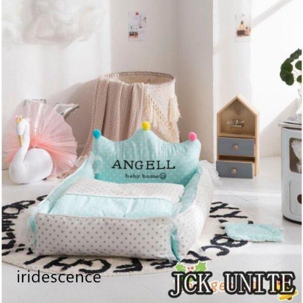 適用年齢：0?12ヶ月 ＊衛生的な圧縮パック梱包されています。取り外し可能?　寝返りもしやすく赤ちゃんがゆったり過ごせます。60℃赤ちゃんを保護してくれ、ママも赤ちゃんも一緒に安心して寝られます。出産祝い ベビーベッド ベビークッション ベ...