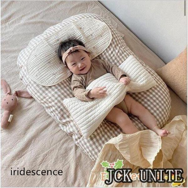 適用年齢：0?18ヶ月 ＊衛生的な圧縮パック梱包されています。取り外し可能?　寝返りもしやすく赤ちゃんがゆったり過ごせます。60℃赤ちゃんを保護してくれ、ママも赤ちゃんも一緒に安心して寝られます。出産祝い ベビーベッド ベビークッション ベ...