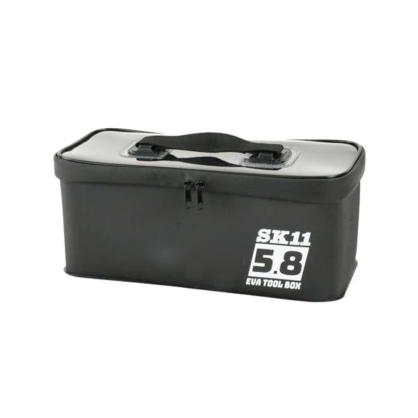 特徴1:EVA素材で水に強く、軽くて丈夫特徴2:中身が見えて取り出しやすく、ハンドルで持ち運びも便利カラー:ブラックサイズ:約幅330×奥行140×高さ140mm材質:EVA