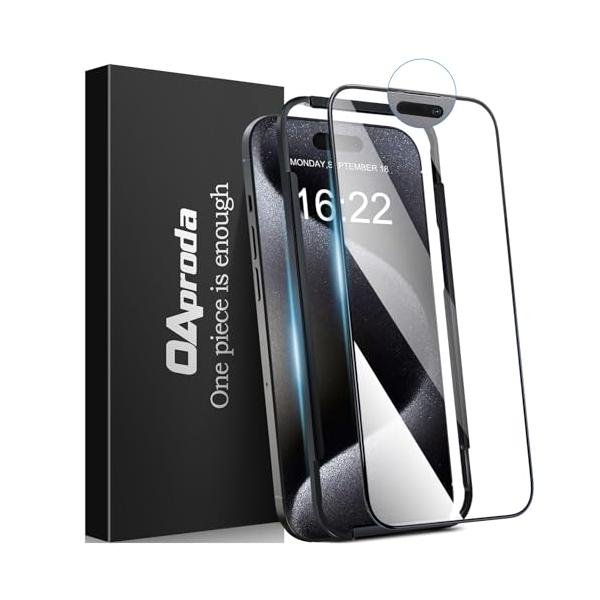 対応機種iPhone 15promax6.7インチ1枚が3枚に匹敵硬度が9Hを超え、エッジの強化設計により画面の隅々までしっかり保護されます。スマートフォンがカバンの中で、鍵などの鋭いものにぶつかっても傷が付きにくく、画面をしっかり保護しま...