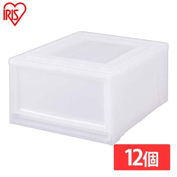 スタッキング可能な、奥行45cm≪浅型タイプ≫のボックスチェスト。クローゼットはもちろん、ベッド下収納やパイプハンガーとの組み合わせ収納にもぴったり♪上段を下段に引っ掛けて固定するので、引き出す時の前倒れを防ぎます。●商品サイズ（cm）幅約...