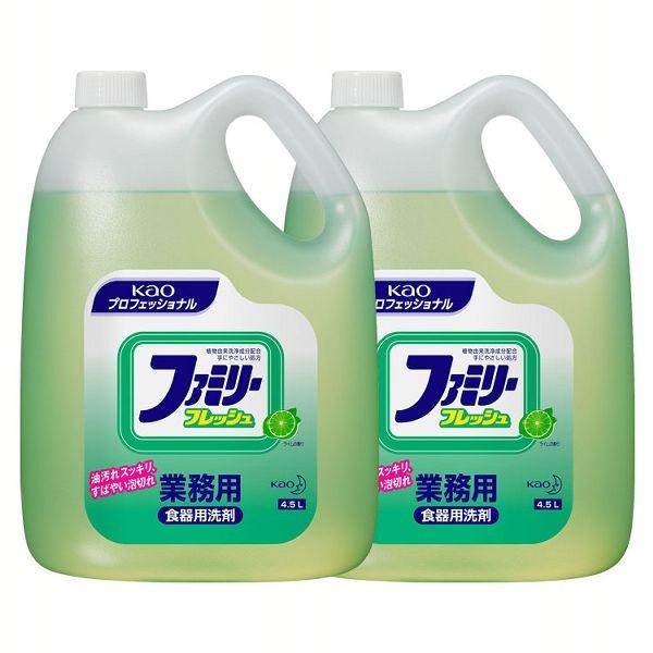 油汚れもスッキリ落とす業務用食器洗剤2個セットです。※商品リニューアル等によりパッケージ及び容量等は変更となる場合があります、ご了承ください。●商品サイズ（cm）：幅約28.9×奥行約14.6×高さ約21●内容量：約4.5kg×2個●品名：...