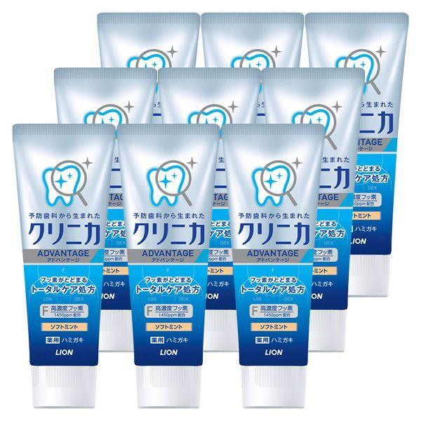 独自の「高密着フッ素処方」＋3つの薬用成分が口内のトラブル原因をトータルにケア。ソフトミントの香味、医薬部外品。●内容量130g×9個セット●材質湿潤剤：ソルビット液・PG、清掃剤：無水ケイ酸A・無水ケイ酸、発泡剤：ヤシ油脂肪酸アミドプロピ...