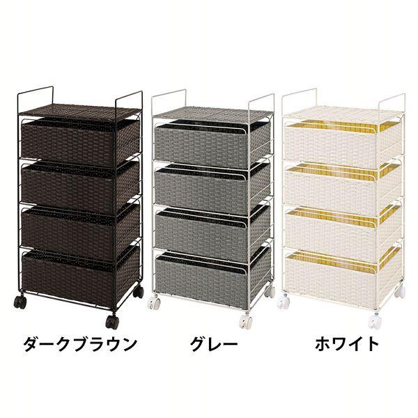 （検索用：ランドリー・収納・キャスター・引き出し・チェスト・ラタン調・水回り・おしゃれ・隙間収納・サニタリー・4934257295222・4934257295246・4934257295239）