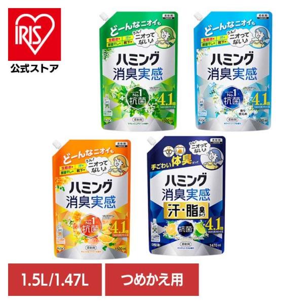 （検索用：花王・ハミング・柔軟剤・生乾き・部屋干し・詰替え・消臭実感・部屋干し臭・リフレッシュグリーンの香り・4901301450425・4901301450326・4901301450319・4901301450296）[翌日優良配送対象...