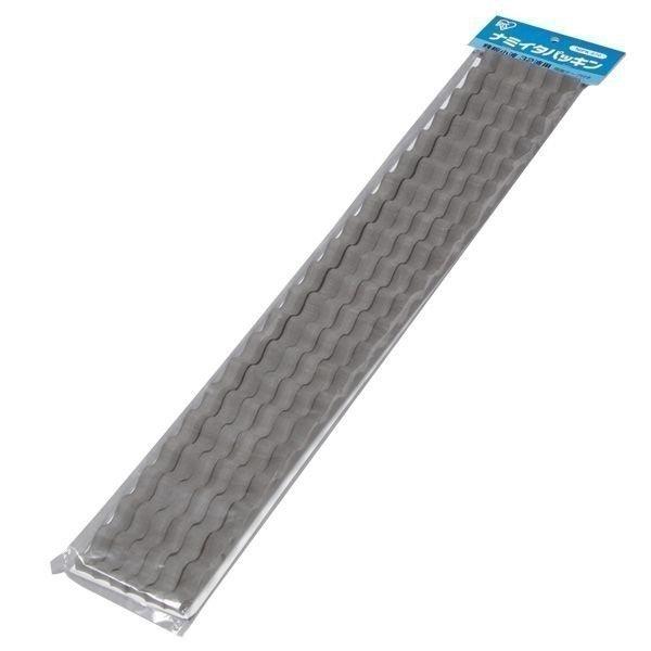 波板パッキン NIPK-670 グレー波板と設置面との隙間をふさぐパッキンです。ホコリや雨の進入を防止する効果があります。風によるガタツキも防止できますので、波板のバタツキによる騒音、ひび割れ、劣化も防止することができます。●商品サイズ（c...