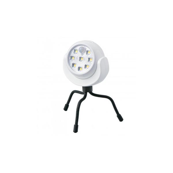 くねくねの三脚が付いたセンサーライト●くねくね脚なので工夫次第で自立させたり引っ掛けたり、色んな所に設置できる。また、脚を外すとマグネットが付いており、マグネットとしても設置可能!!AUTO(自動点灯)は、暗くなるとセンサーが作動し、人の動...