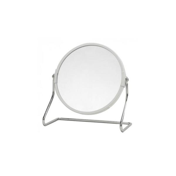 拡大鏡付の両面ミラー☆●ミラーの表面は等倍鏡、裏面は3倍鏡になっており、角度調節も可能になっています。ベースの設置面が少なく、テーブルを広く使えます。 生産国:中国 素材・材質:スチール・ミラー(2mm厚)塗装:粉体塗装・クロームメッキ 商...