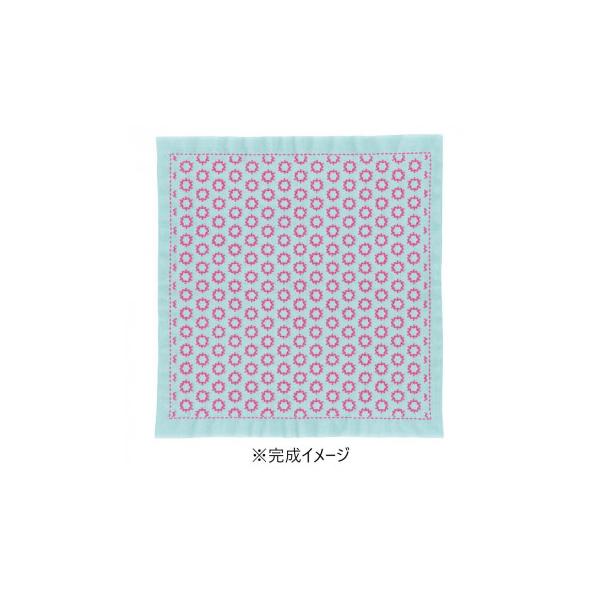 花ふきんに刺し子ができる刺し子キット!●布に図案がプリントされているので、簡単に刺繍できます。 生産国:日本 仕様:初級