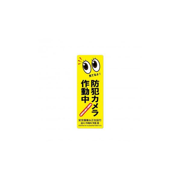 使いやすいサイズの防犯プレート●店舗はもちろん倉庫・ガレージ・住宅にも、目立つ場所に設置ができます。貼るまたは吊下げるだけのお手軽な優れた防犯アイテムです。 生産国:日本 素材・材質:発泡PVC 付属品:取付用強力両面テープ×4