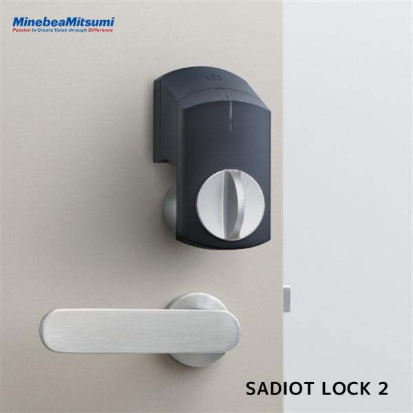 商品名: ミネベアショウワ SADIOT LOCK2 本体 ブラック SADIOTLOCK2-BK 鍵 キー スマートロック 玄関ドア 後付け 電池 防犯 玄関 スマホ スマートフォン 遠隔操作 ハンズフリー解錠 しめ忘れ通知機能 オートロ...