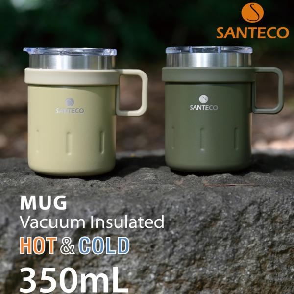 シービージャパン SANTECOマグカップ フタ付き 真空断熱 ステンレス 2層構造 保温 保冷 KEMI マグ 350ml室内だけでなくアウトドアのお供にも！気軽に使える透明蓋付きのステンレスマグが登場● 残量が一目でわかる透明蓋● ステ...