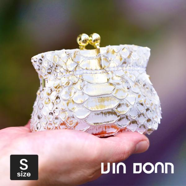 VIA DOAN ヴィアドアン ドーレ Doree 小銭入れ がま口 コインケース S 456《キーワード》送料無料 パイソンレザー 綺麗 ブランド 金運 財布 がま口 ガマ口 小銭入れ コインケース 可愛い おしゃれ レディース 女性 マ...