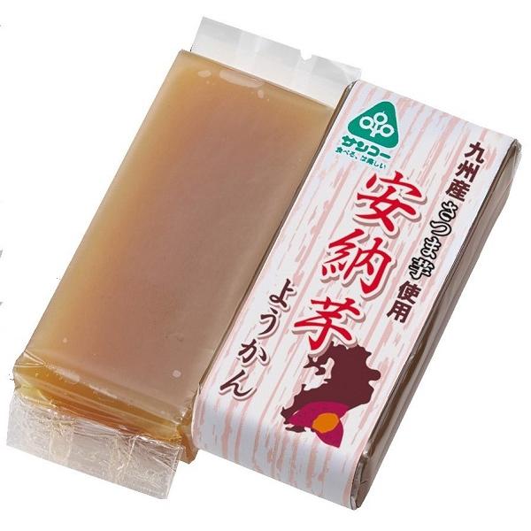原材料水飴（国内製造）、焼さつま芋ペースト（安納芋（九州産））、寒天容量:58g×10メーカー:サンコー※メーカー欠品の場合はお時間を要します。※ご注文内容によって万が一100サイズの段ボールに収まらない場合や梱包個数が複数になる場合はその...
