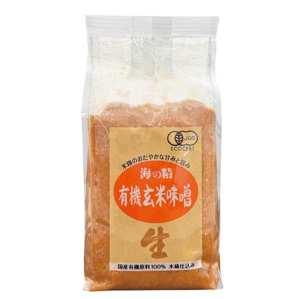 原材料：有機大豆(青森・北海道)、有機玄米(埼玉・千葉・北海道・熊本)、食塩(海の精)形状：袋内容量：1kg開封前賞味期間：冷暗所で8ヶ月海の精JANコード :4931915001812※メーカー欠品の場合はお時間を要します。※ご注文内容に...