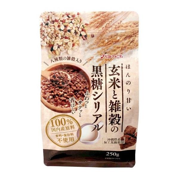 ※※宅配便の場合16個ごとに送料がかかります。250g100g(当たり)／エネルギー 373kcal開封前賞味期間：常温で1年原材料：丸麦(国産)、加工黒糖、玄米・もち玄米・はだか麦・胚芽押麦・もち麦・もち黒米・もち赤米(国産)ベストアメニ...