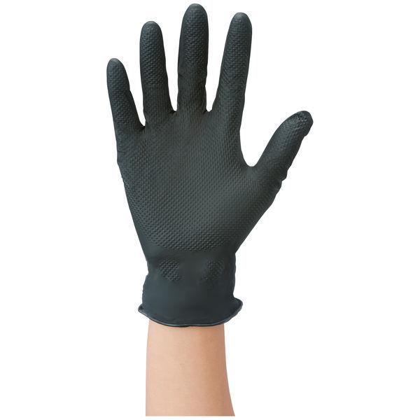 厚みがあり、ハード作業に最適なニトリル手袋強力なダイヤモンド型のエンボスグリップで水・油作業時の滑りを抑えます食品衛生法適合品汚れの目立たない黒色左右兼用ですので、利き手のみの交換などが可能メーカー リーブルカラー ブラックパウダー 粉なし...