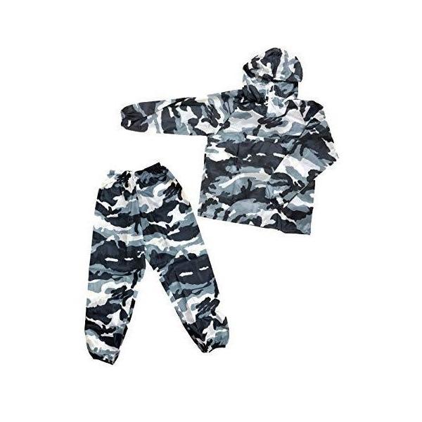 素材構成: 100% ポリエステル【カラー】カモフラグレーホワイト【素材】ポリエステル100％(撥水加工)【サイズ】ELサイズ：適応身長175〜180cm/対応胸囲102〜110cm/対応胴囲94〜104cmカモフラセットアップジャケット/...