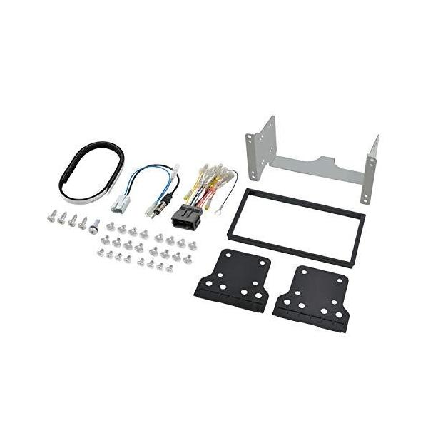 ◆ホンダ車へ市販のカーオーディオ・ナビゲーションの取り付けに必要な部材セット◆ステアリングリモコン接続コード付【セット内容】・フェイスパネル×1・スペーサーテープ×1・取り付けパネル×2・ブラケット×1・オーディオハーネス(24P)　ステア...