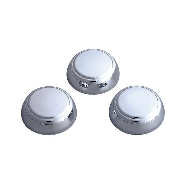 製品サイズ:H8mm × W21.5mm × D21.5mm仕様：クローム/3コ入粘着テープ●ナンバーボルトに貼り付けるだけで手軽にドレスアップできるボルトカバーです。●ABS樹脂に高品質クロームメッキ仕上げでナンバープレートをさりげなくグ...