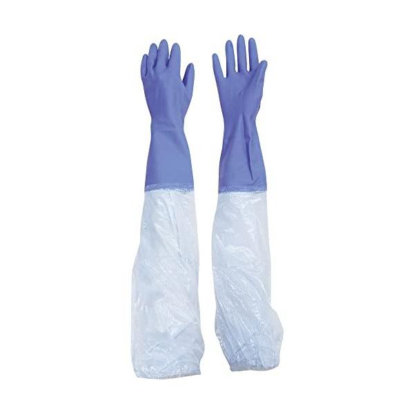特長手袋部は塩化ビニール製のため、天然ゴム製の手袋に比べて油や洗剤に強い手袋です。全長が65cmあり、肩口までの水ぬれ、汚れを防ぎます。糸入りメッシュ付きのフードで、破れにくく丈夫です。裏植毛付きのため、肌触りがよく着脱がスムーズです。用途...