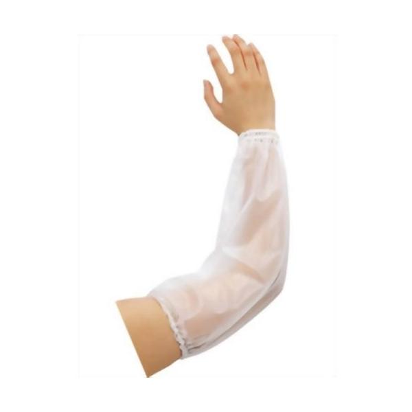 特長完全防水タイプのポリ塩化ビニル素材の腕カバーです。手首はゴムバンドを２重に使用しており、ズレ落ちをしっかり防止します。用途農作業。園芸作業。漁業。水産加工。清掃。家庭作業など商品スペック仕様・規格色：クリアサイズ：フリー全長(cm)：4...