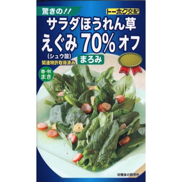 トーホクのほうれん草は、発芽の良さ・生育の良さ・食味の良さの３拍子が揃っています特に生育期間の短い葉物野菜ですから、発芽のばらつきは致命的ですまた病気もいったん発生すると一気に全体に広がりますから油断できませんトーホクではこれらお客さんの最...