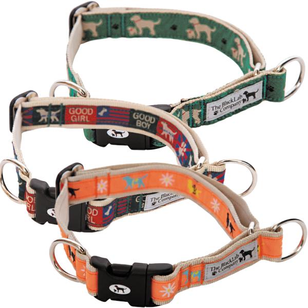 バックルでカチッと留めるだけで簡単装着できる便利な2way。 「首輪」または「簡易チョーク」としてお使いいただけます♪