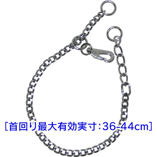 留め金具付きで、頭をくぐらせずに首輪のように装着できるため、首や肩まで下ってしまわず、「あご下から首付け根を通って、後頭部にかけて」の“一番チョークの合図が伝わる位置”にぴったり着用できます！長さは7段階で調節できるので、成長期のワンちゃん...