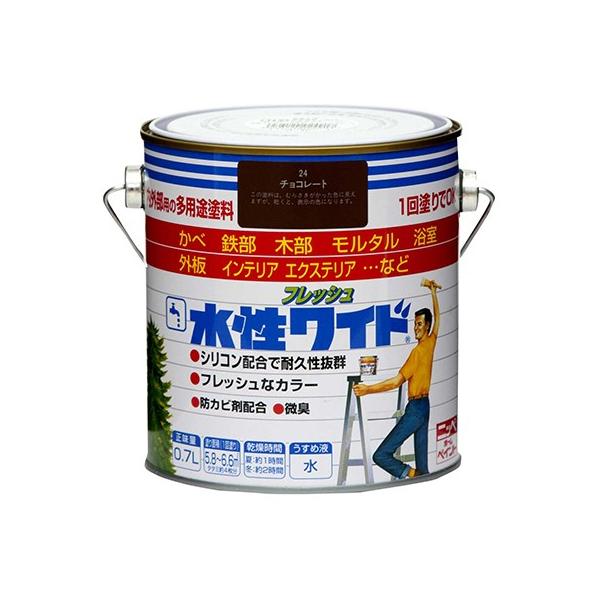 【特長】●塗膜は汚れにくく、付着した汚れも水ぶきで簡単に洗浄できる（ウォッシャビリティに優れる）高性能塗料です。●タレにくい、微臭タイプ。●強力かび止め剤、さび止め剤配合。【用途】●かべ・鉄部・木部・モルタル・浴室・外板・インテリア・エクス...