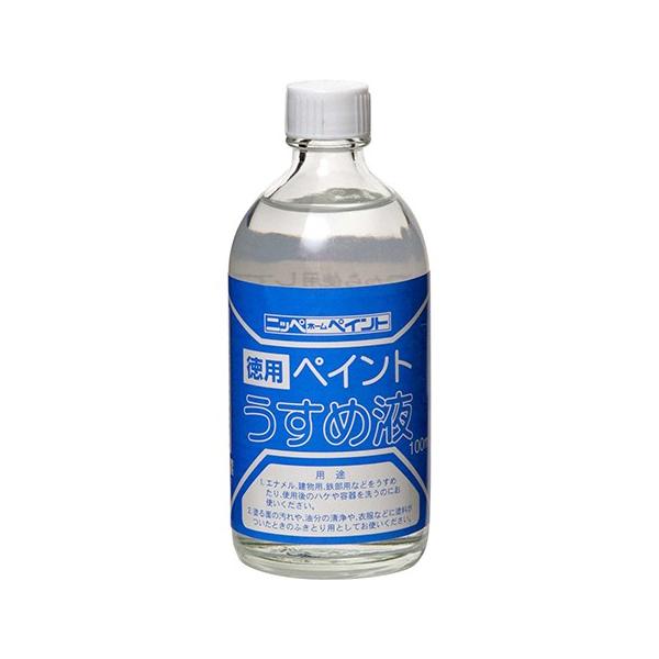 【特長】●合成樹脂塗料・油性塗料など。【用途】●油性系のペイントを適当な濃度にうすめる時や、ハケやローラーなどの用具の洗浄。【容量】100ml