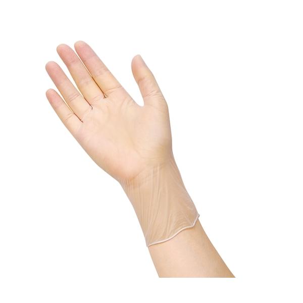 素手感覚で使用できる、伸縮性のある薄手仕上げ。手荒れやラテックスアレルギーに配慮した、パウダーフリー＆ラテックスフリータイプです。左右兼用タイプで、無駄なく使用できます。