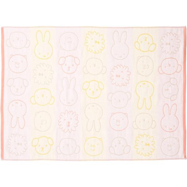 ◆ミッフィーと、くまのボリスやぶたのポピーなどのなかまたちが並んだかわいいガーゼひざ掛けです。◆やわらかで肌触りのよい3重ガーゼを使用。ふんわり軽やかで小さなお子さまにもおすすめです。◆軽量なのでカバンに入れて持ち運びも便利。リビングや車、...
