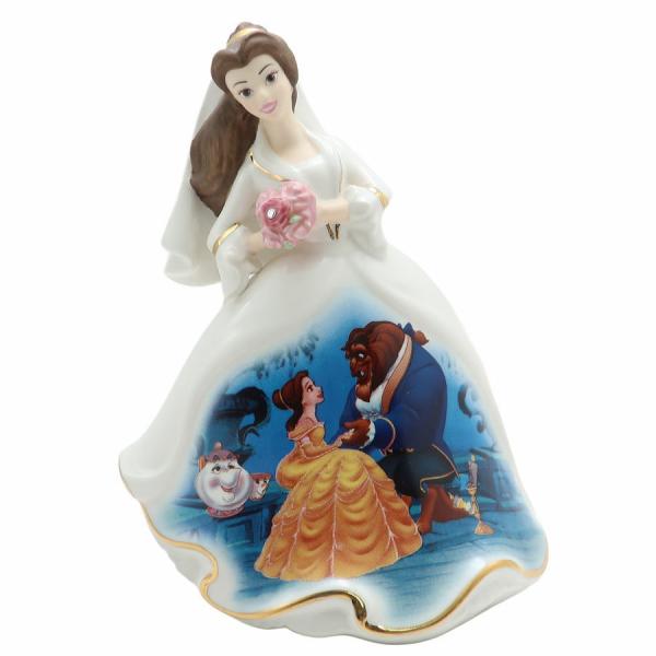 ベル/美女と野獣ベルフィギュア"Happily Ever After Belle”Bradford Exchange社　2006年個別番号入り　生産終了品陶器製　証明書あり高15.3cm　状態良好発泡スチロールケースDisney's Dre...