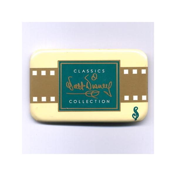 WDCCロゴ　缶バッジ（1993四角）WDCCプロモーション縦4.3×横7cm　状態良好1993年のプロダクションマーク TREBLE CLEF が右下に入っています。WDCC（Walt Disney Classics Collection...