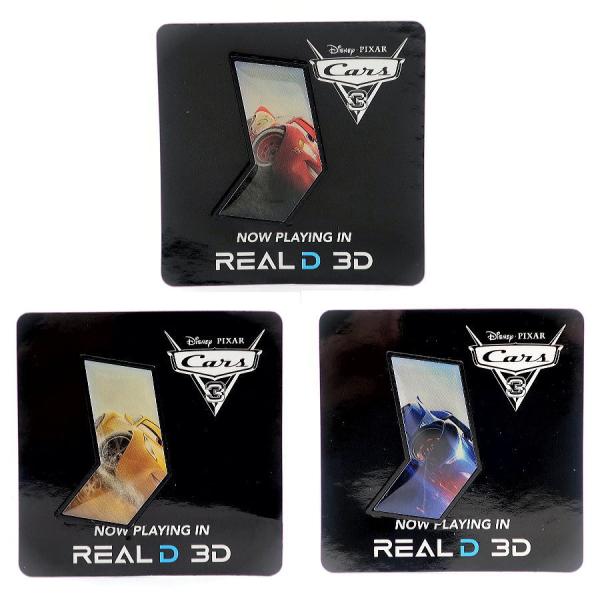 カーズ3AMC Stubsピン3種セットAMC Stubs会員限定2017年縦3.8cm　新品　台紙ありアメリカの大手映画館AMCのAMC Stubsというメンバーがあり、メンバーが2017年6月15日の公開日にチケットを購入すると1個もら...