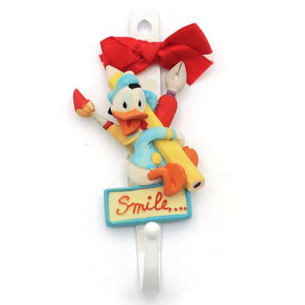 ドナルドフック（Smile）Nuova Arti Grafiche Ricordi社イタリアメーカー2002年頃ドナルド部はレジン製フックはメタル製中国製フック・長11.5cm　未使用