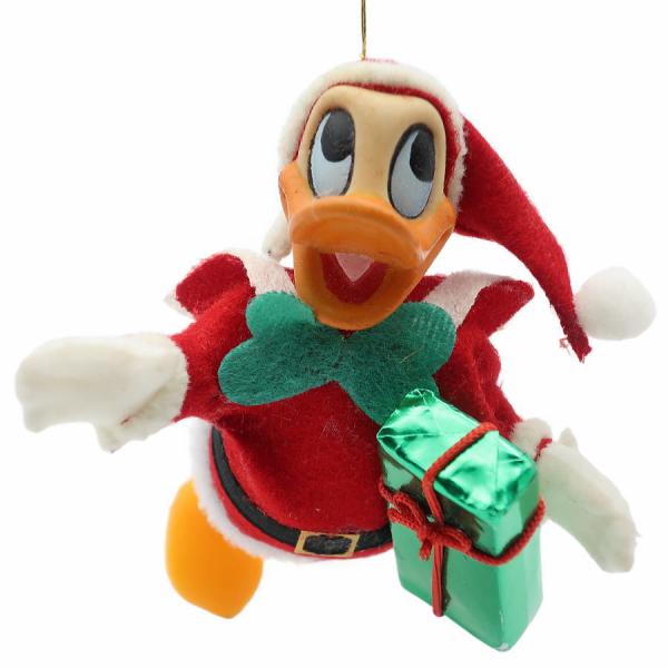 ドナルドオーナメントALDERBROOK社（カナダ）1988年ソフビ＋プラスチック製約高10cm　箱入り　状態良好経年により顔部分は変色しています。