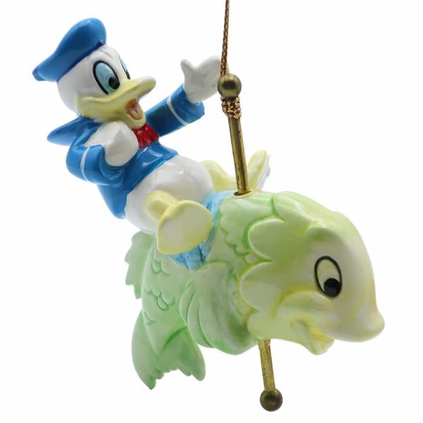 ドナルドSchmidオーナメント（魚のカルーセル）Schmid社　1980-1990年代台湾製　陶器製高10.5cm箱：高14.3×横8.5×奥行5.5cm状態良好　箱あり