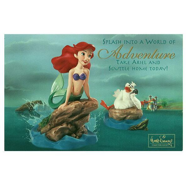 アリエル（2006メンバーギフト）WDCCポストカード10.2×15.2cm新品【ポストカード複数枚ご注文の場合】郵便での発送の場合、目安として約15×10cmサイズのポストカードは3-4枚を定形50g郵送料でお送りできます。サイズが違いま...