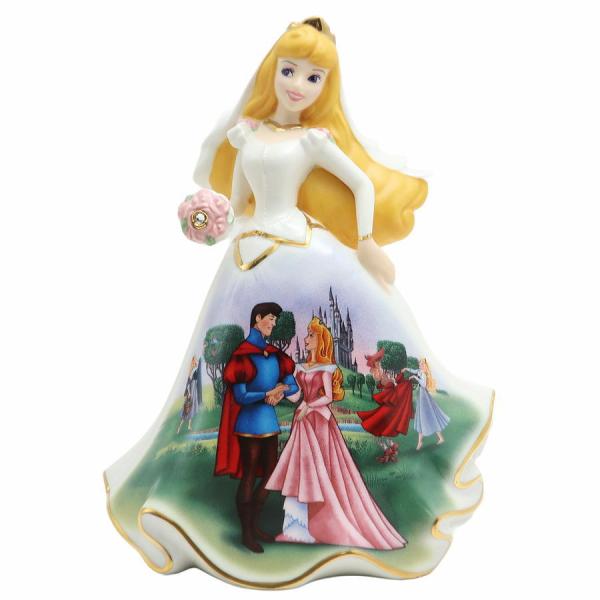 オーロラ/眠れる森の美女ベルフィギュア"Happily Ever After Sleeping Beauty”Bradford Exchange社　2006年個別番号入り　生産終了品陶器製　証明書あり高15.5cm　状態良好発泡スチロールケ...