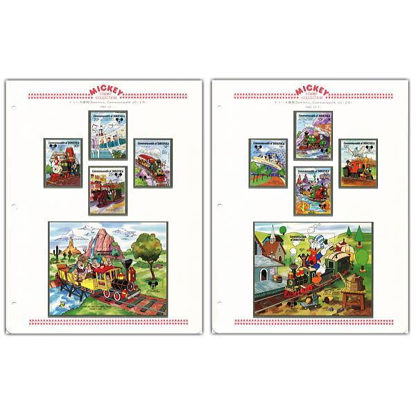 ドナルド、7人の小人他切手/小型シート2枚＆切手8枚（テーマパーク・ミッキー60周年）発行国Dominica1987年発行小型シート：10.2×12.7cm未使用これでフルセットですA4クリアファイルに収まる専用台紙にファイルされていますた...