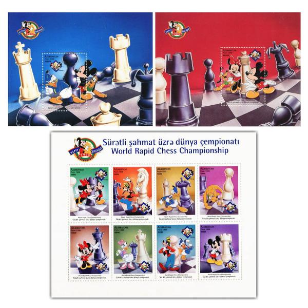 FAB6他切手8枚1シート＆小型シート2枚（チェス）発行国Azerbaijan1998年発行シート：14.6×18.2cm小型シート：10.1×12.7cm未使用A4クリアファイルに収まる台紙にファイルされているためそのままお送りします。ミ...