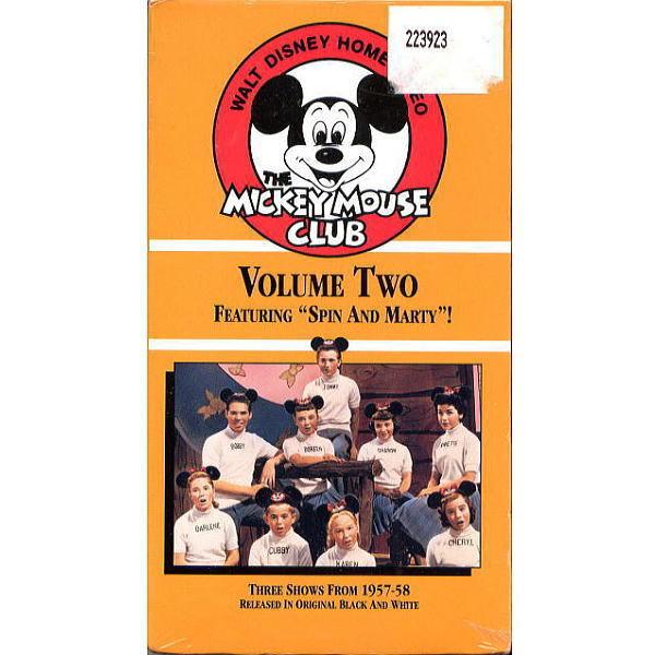 50％off！　在庫セール2,600円（税込2,860円）を1,300円（税込1,430円）に！VHSビデオミッキーマウス・クラブVol.2USA版　モノクロ　66分新品　シールド（右上のシールはシールドの上に貼られています。）1950年代...