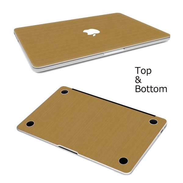 ●MacBook Air(2012-2017) のトップ＆ボトムをお洒落にラッピング！●航空機や高級車の内装素材として使用されている3M製ダイノックシートはヘアライン調にエンボス加工された素材で高級感抜群！貼り直しが可能で、剥がした後のベタ...