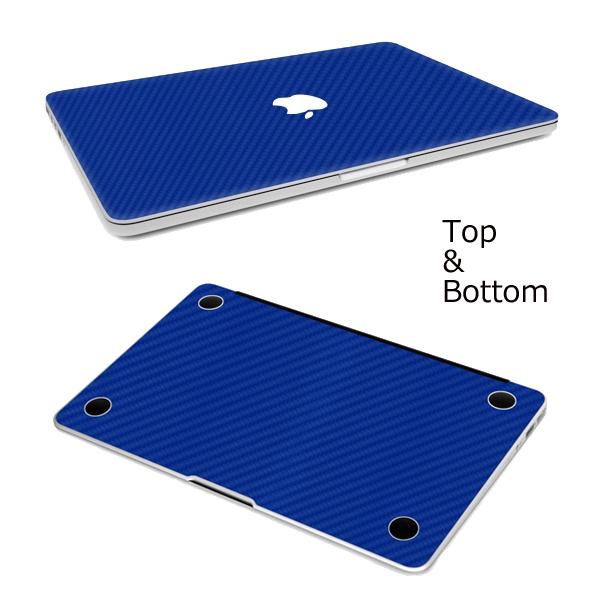 ●MacBook Air(2012-2017) のトップ＆ボトムをお洒落にラッピング！●航空機や高級車の内装素材として使用されている3M製ダイノックシートはカーボン調にエンボス加工された素材で高級感抜群！貼り直しが可能で、剥がした後のベタつ...