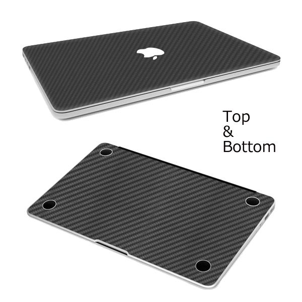 ●MacBook Air(2012-2017) のトップ＆ボトムをお洒落にラッピング！●航空機や高級車の内装素材として使用されている3M製ダイノックシートはカーボン調にエンボス加工された素材で高級感抜群！貼り直しが可能で、剥がした後のベタつ...