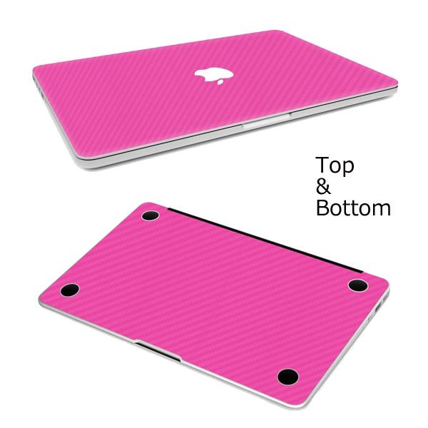 ●MacBook Air(2012-2017) のトップ＆ボトムをお洒落にラッピング！●航空機や高級車の内装素材として使用されている3M製ダイノックシートはカーボン調にエンボス加工された素材で高級感抜群！貼り直しが可能で、剥がした後のベタつ...